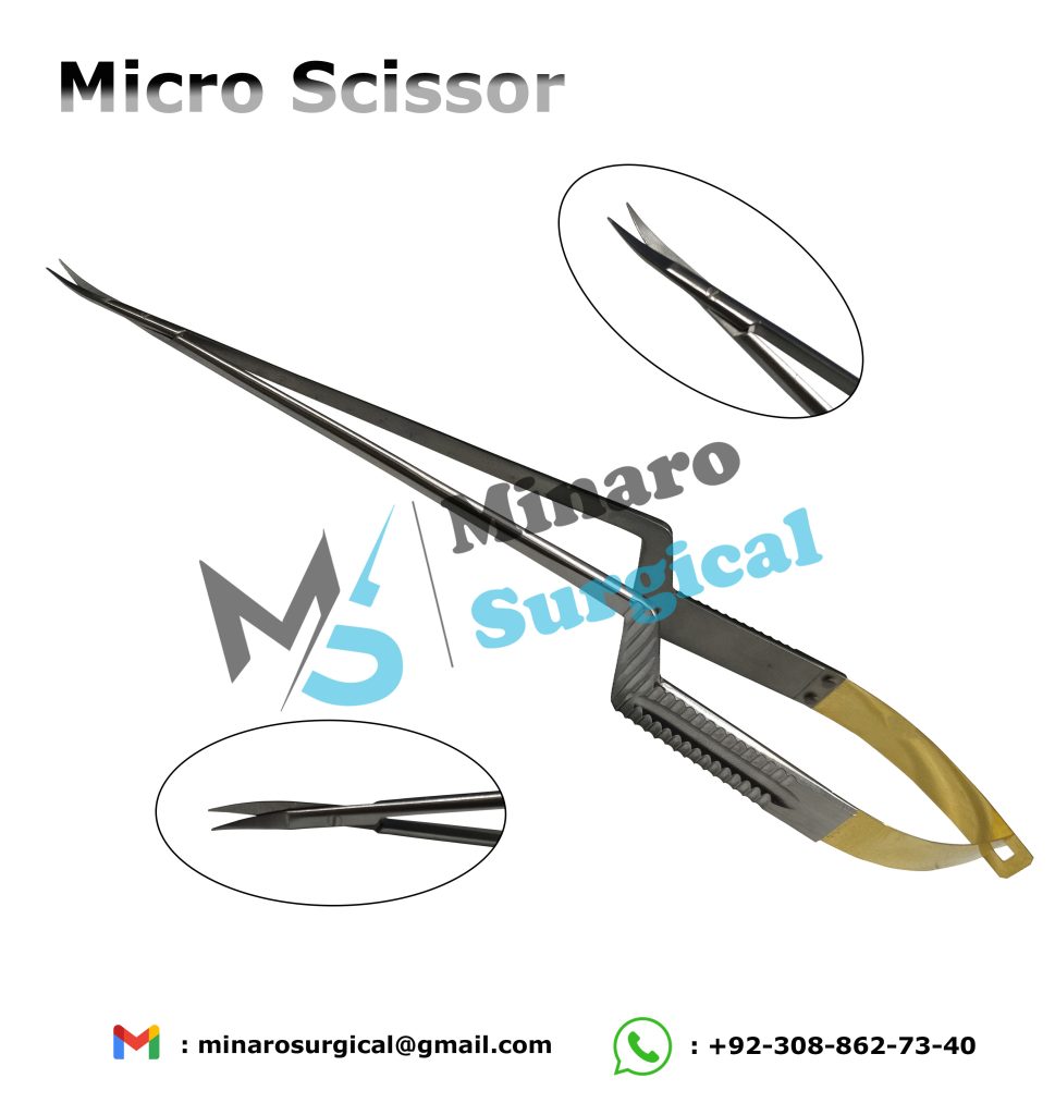 Micro Curved Scissor. – minarosurgical
